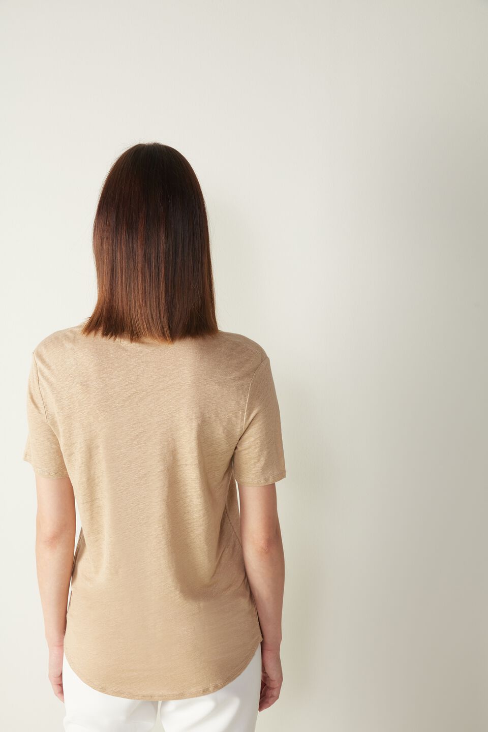 Blusa Meia Manga Decote Em V Em Linho Cm140v Intimissimi