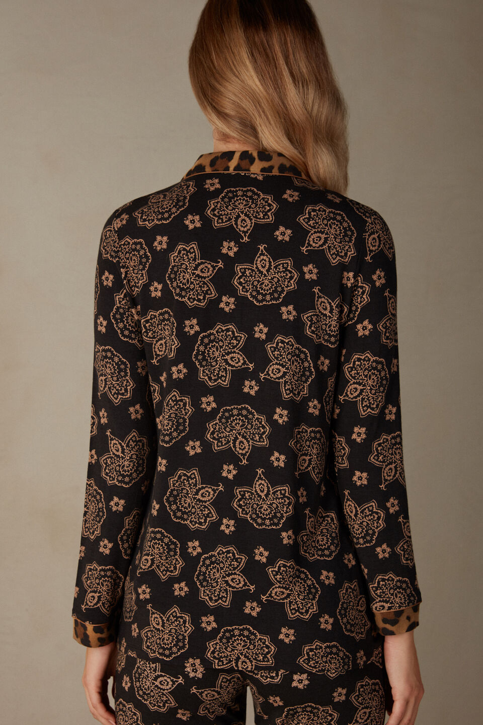 Camisa em Modal Lady Animalier - CL2477A - Intimissimi