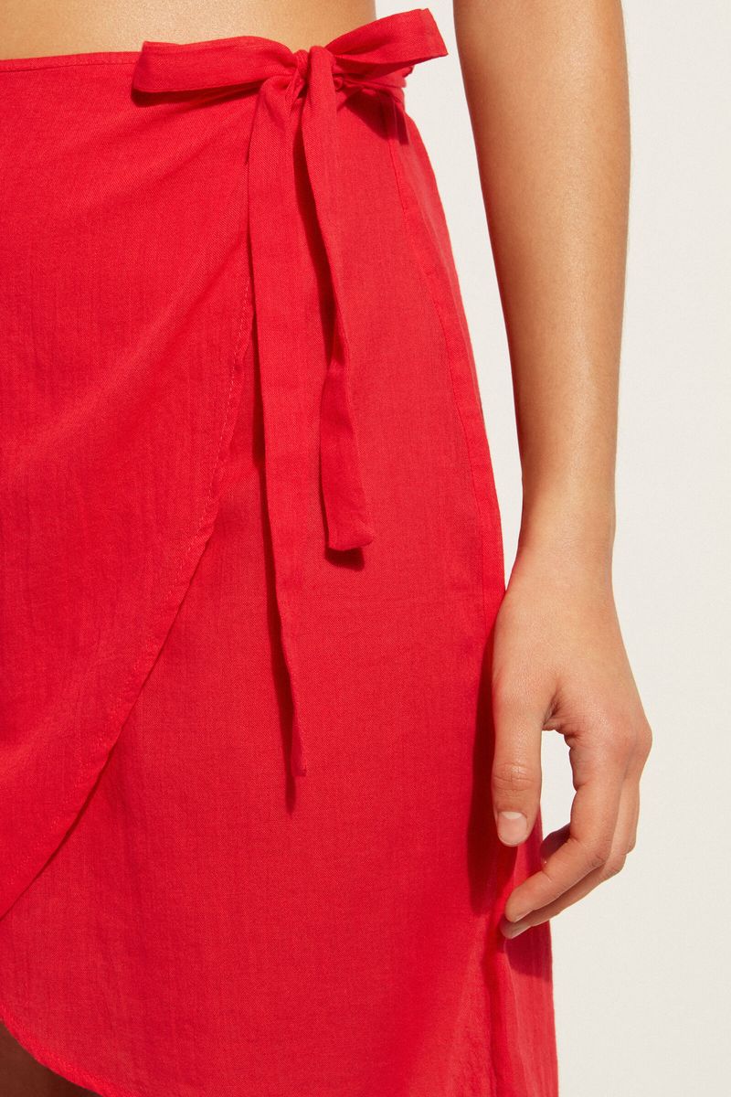 Saia Pareô Curta Transpassada - PA1795 - Calzedonia