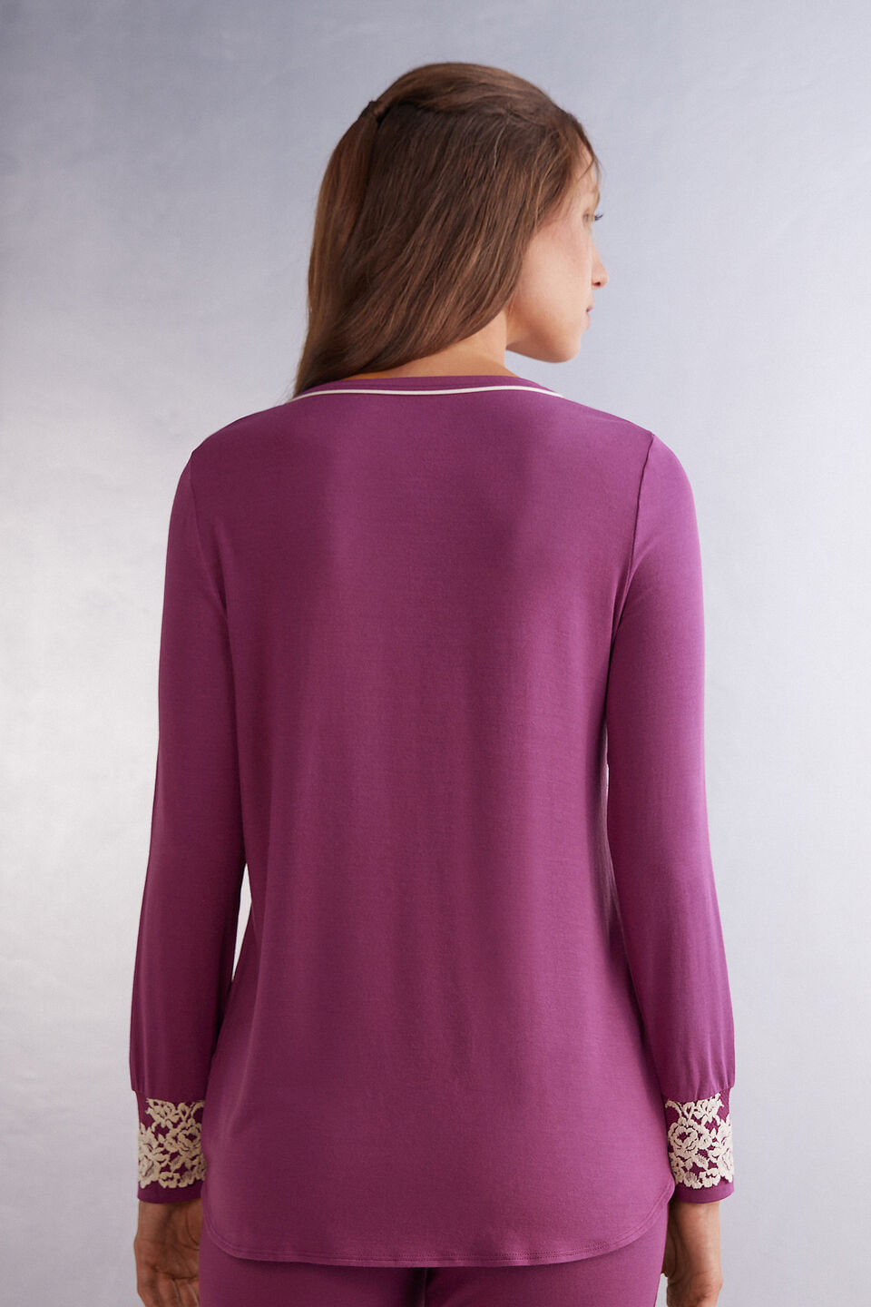 Blusa Manga Comprida Em Modal Pretty Flower Cl1294p Intimissimi